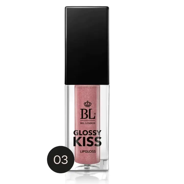 Bel London Sjaj za usne Glossy Kiss 03 Rose Gloss