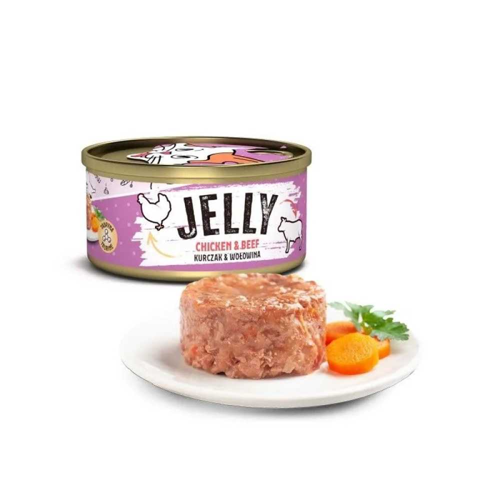 Mr. Bandit konzerva za mačke Jelly - Chicken with beef 80g