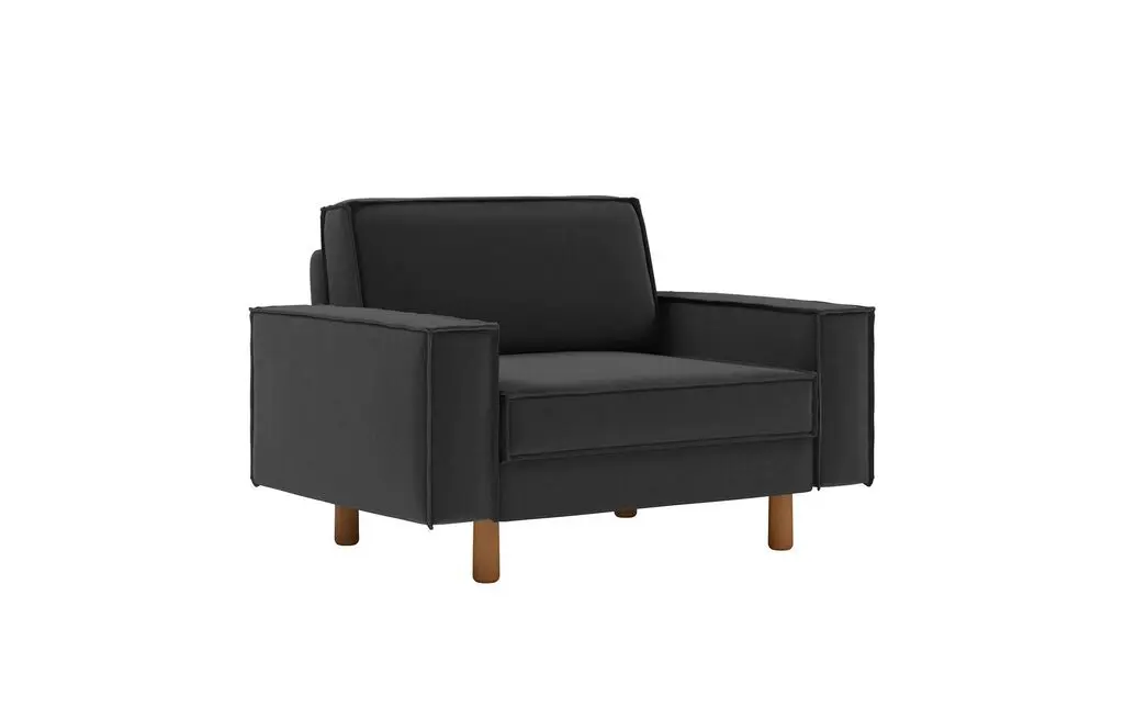 Atelier del Sofa Fotelja Sparrow Loveseat, Crna
