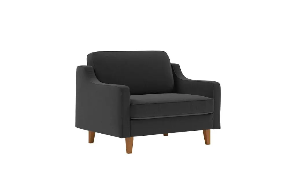 Atelier del Sofa Fotelja Robin Loveseat, Crna