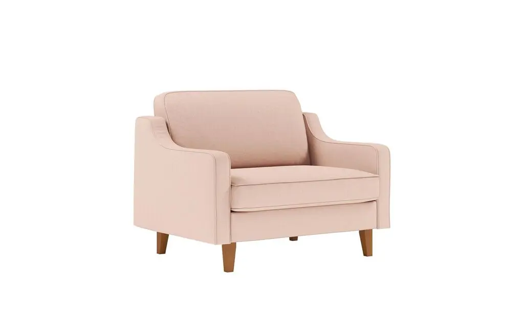 Atelier del Sofa Fotelja Robin Loveseat, Svetloroze