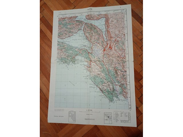 Topografska Karta Kotor 2 Jugoslavija