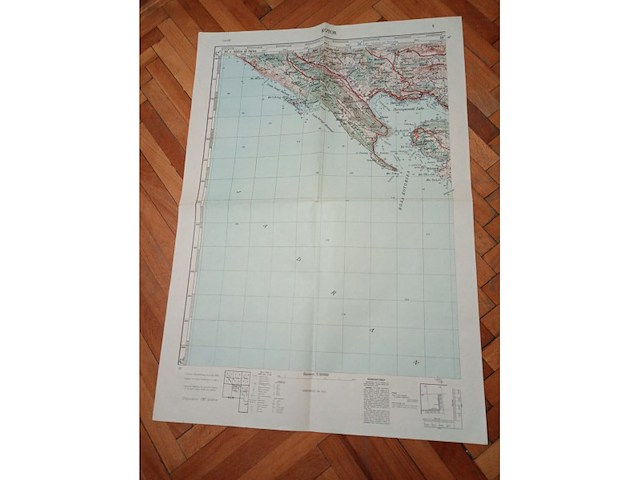 Topografska Karta Kotor 1 Jugoslavija
