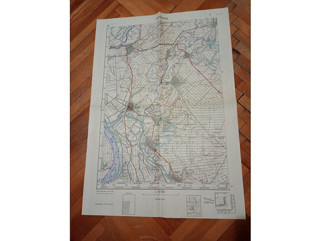 Topografska Karta Zrenjanin 3 Jugoslavija