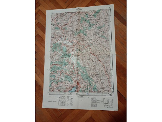 Topografska Karta Trebinje 4 Jugoslavija