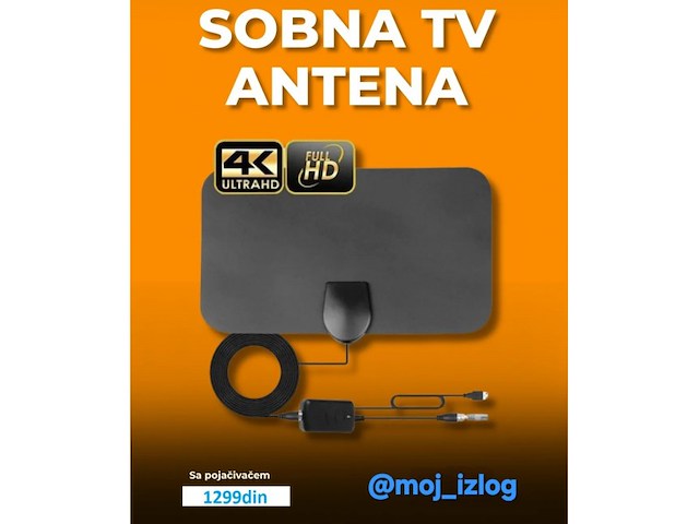 Sobna digitalna antena za besplatne TV kanale 4K HDTV