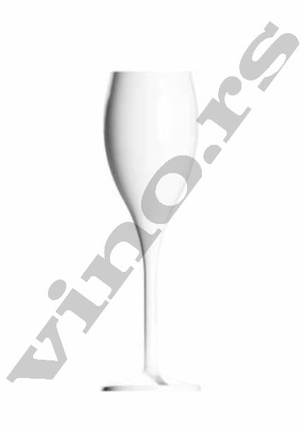 Lehmann Flute Croisiere Plexiglas Champagne Glass 15 cl. Blanc čaša za penušavo vino od plastike bela