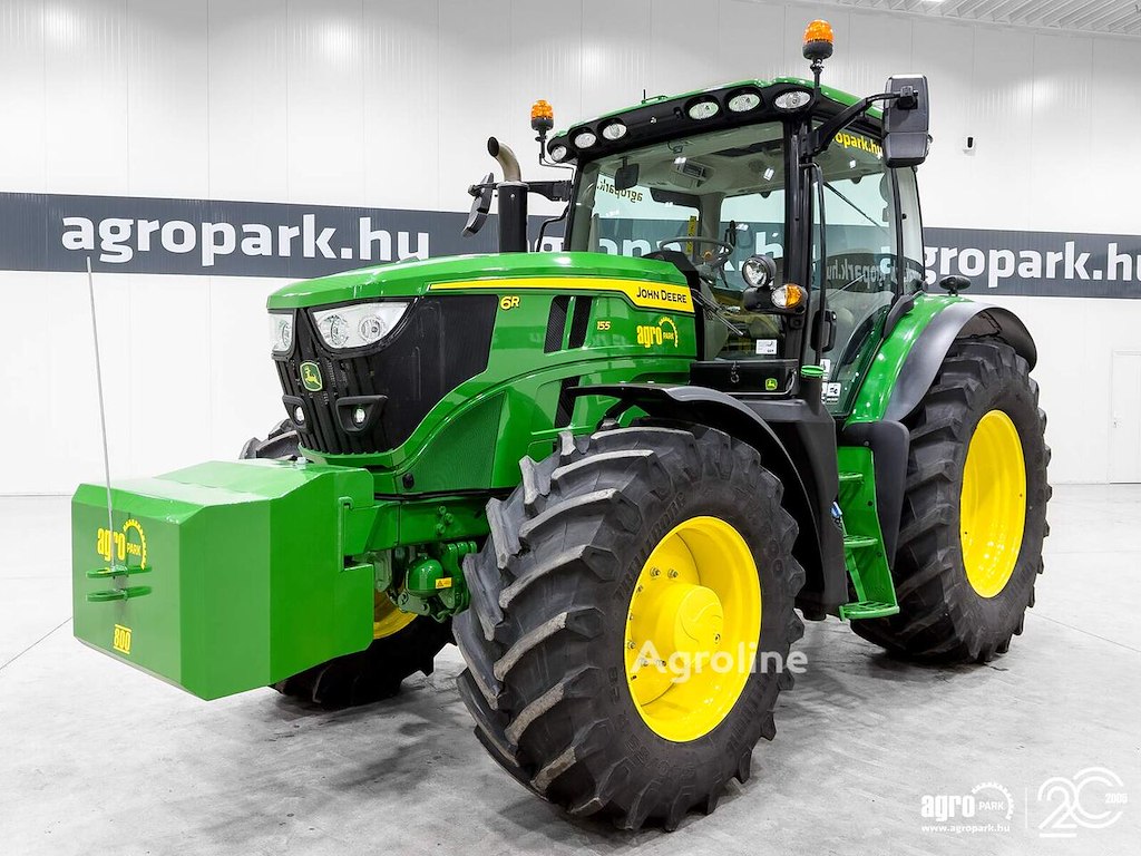 John Deere 6R 155 AutoQuad Plus 20/20 50 km/h, axle suspension, cab suspens traktor točkaš