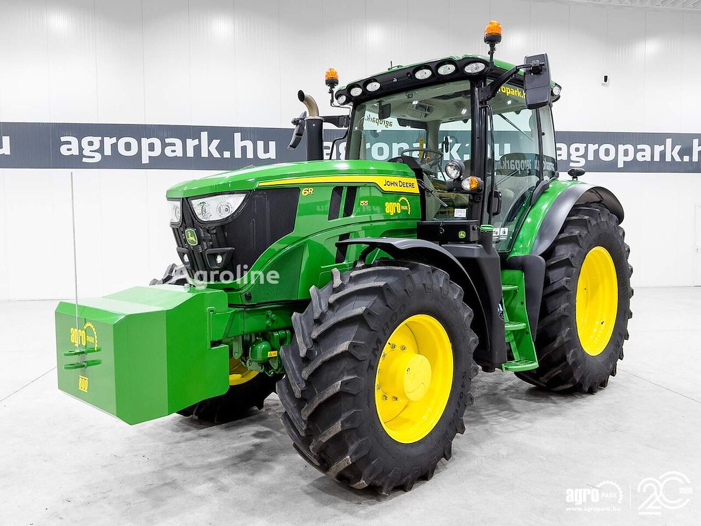 John Deere 6R 155 AutoQuad Plus 20/20 50 km/h, axle suspension, cab suspens traktor točkaš