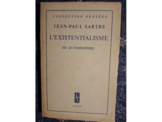 J.P. Sartre- L`existentialisme, Paris, 1946. 1. izdanje
