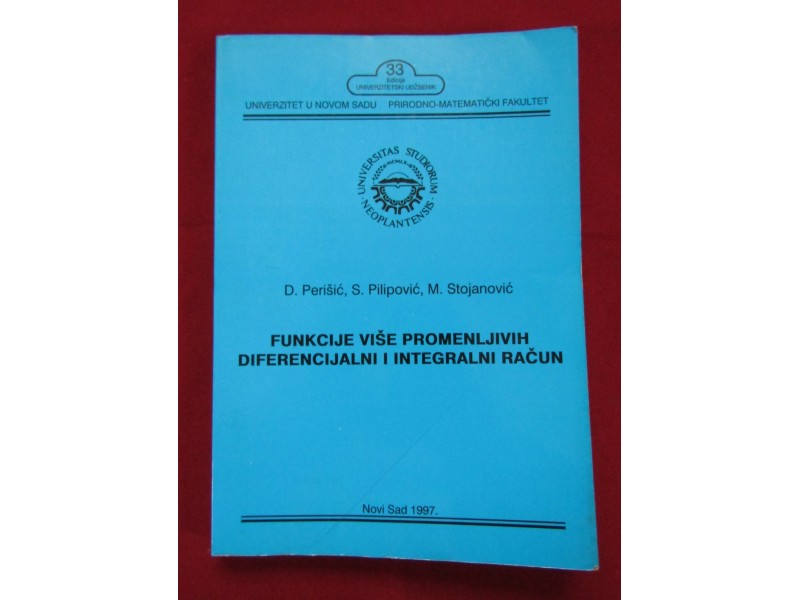 Funkcije Više Promenljivih Diferencijalni I Integralni