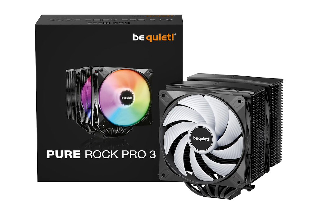 CPU Cooler Be quiet ARGB Pure Rock PRO 3 LX BK043 (AM4,AM5,1200,1700)/TDP-250W
