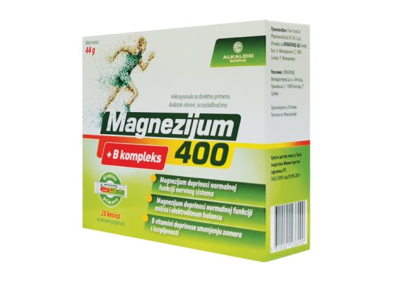 MAGNEZIJUM 400 + B KOMPLEKS DIREKT