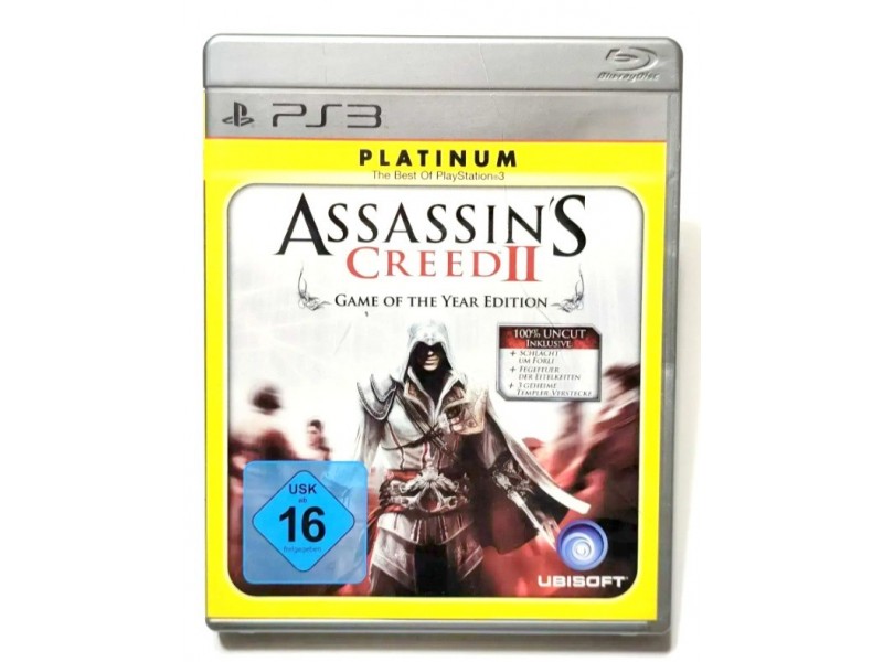 Assassins Creed II Game of the Year PLATINUM PS3