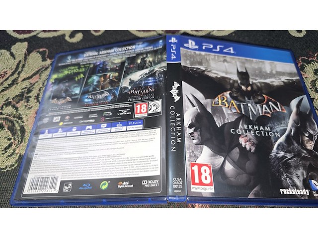 Batman, Arkham collection 2Blu-ray-a PS4