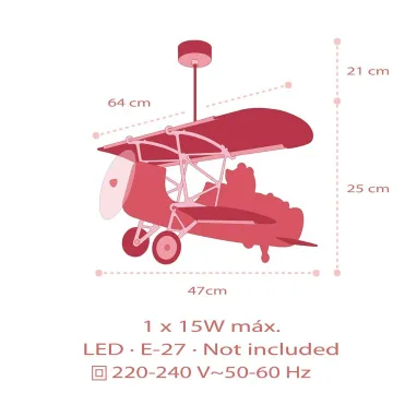 Dečiji luster Mali avion - Meda DALBER