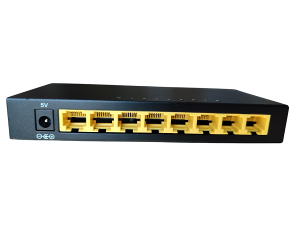 EXELINK SF1208 SWITCH 8 ETHERNET PORTOVA, METALNO KUĆIŠTE