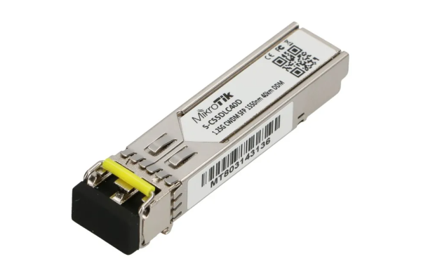 MIKROTIK S-C55DLC40D SFP CWDM MODULE 1.25G SM 40KM 1550NM DUAL LC KONEKTOR DDM