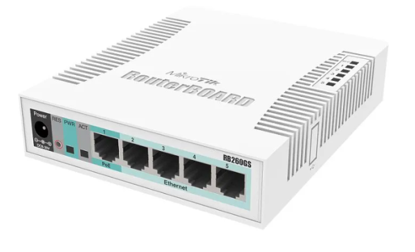 MIKROTIK CSS106-5G-1S SWITCH 5X RJ45 1000MB/S, 1X SFP