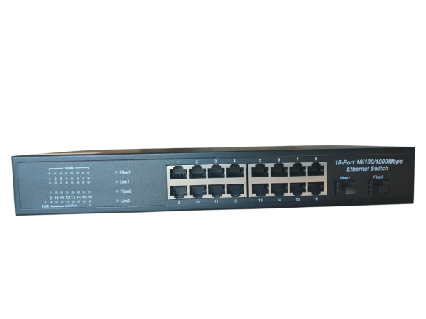 EXELINK SG1018D SWICH ZA RACK, 16×10/100/1000 BASE-T, 2×1000 BASE-X SFP PORTA