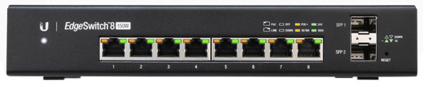 UBIQUITI EDGESWITCH 8-150W 8 GIGABIT POE PORTS, 2X SFP