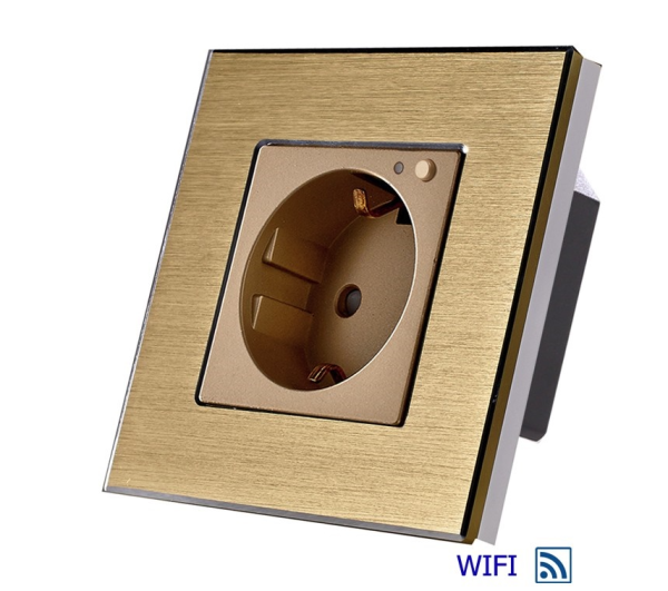 16A EU WI-FI WALL SOCKET AL ZLATNI (TUYA)