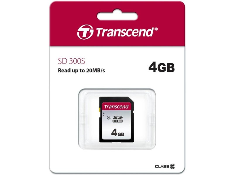 TRANSCEND 4GB, SD KARTICA, KLASA 10 (TS4GSDC300S)