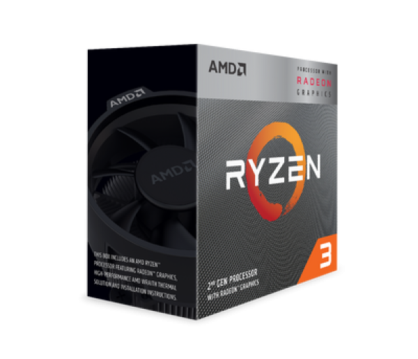 PROCESOR AMD RYZEN 3 3200G/3.6 GHZ- BOX 4X3600MHZ
AMD Ryzen 3 3200G / 3.6 GHz processor – Box