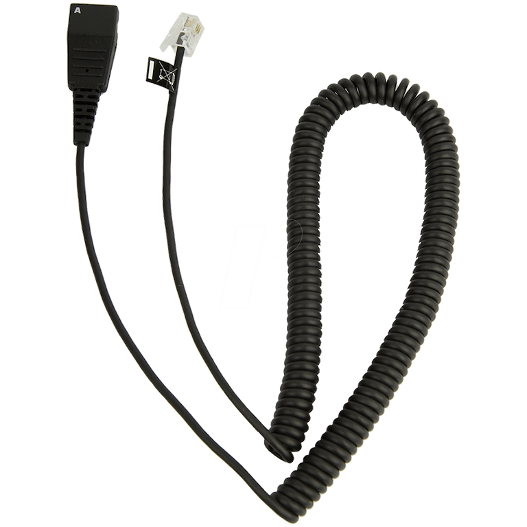 JABRA QD CORD TO RJ10, COILED