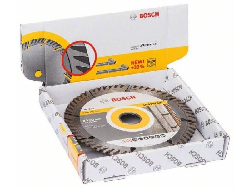 BOSCH DIJAMANTSKA REZNA PLOČA STANDARD FOR UNIVERSAL 150×22,23 (PAKOVANJE OD 10 KOM.) 2608615062, 150×22.23×2.4X10MM