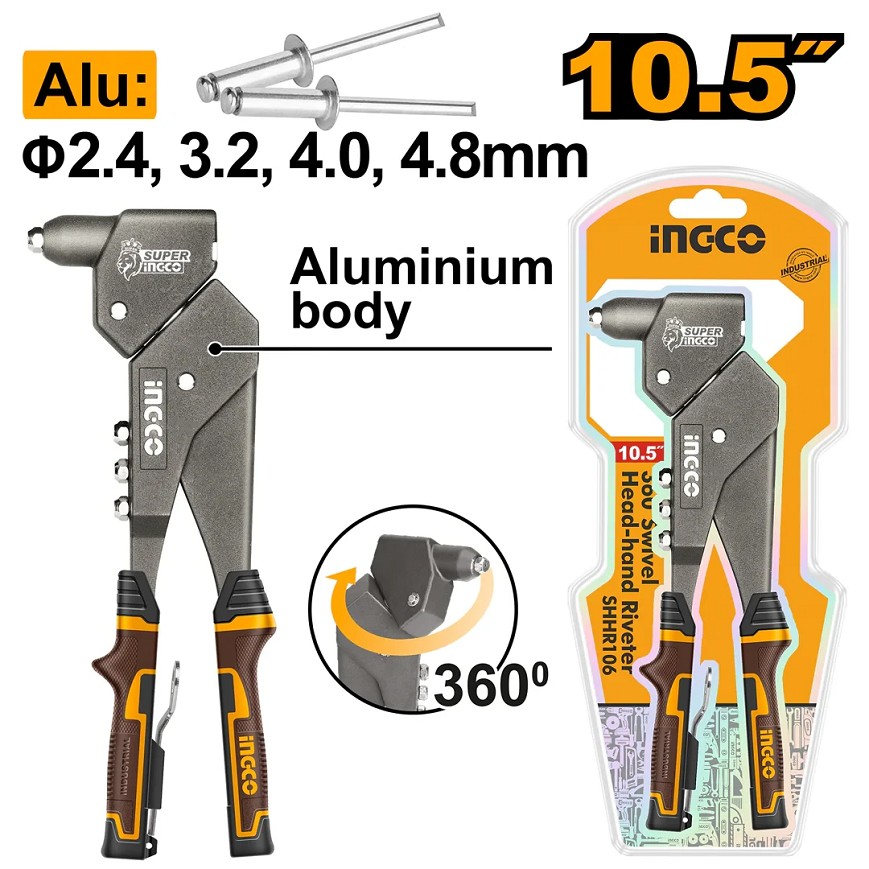 Ingco Klešta za pop nitne sa rotirajućom glavom