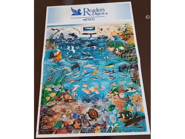 Meksiko 1998 Fauna tabak - panel **