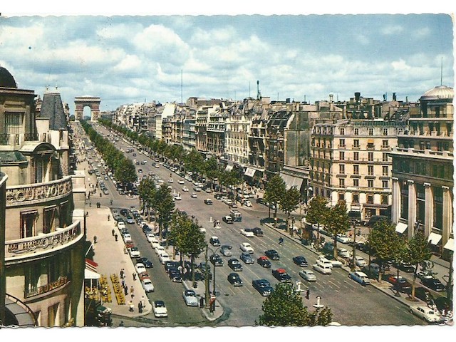 PARIZ L`Avenue des Champs-Elysees ,putovala ~ 1968.