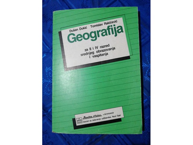 GEOGRAFIJA ZA II i IV RAZRED SREDNJE ŠKOLE