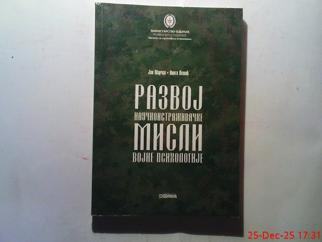 RAZVOJ NAUCNOISTRAZIVACKE MISLI VOJNE PSIHOLOGIJE- JAN