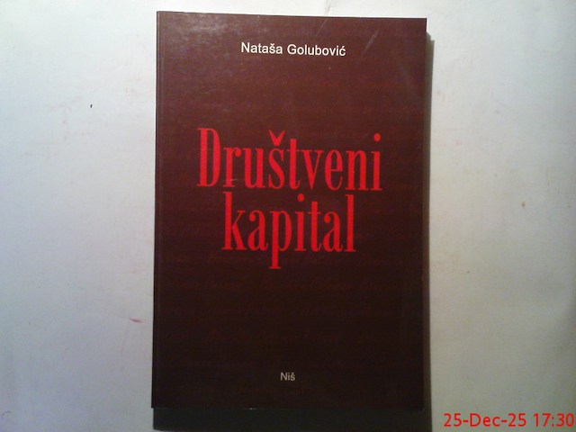NATASA GOLUBOVIC - DRUSTVENI KAPITAL