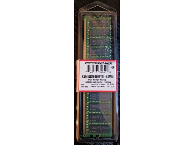 serverska memorija DDR5 64gb PC5-5600 RDIMM ECC