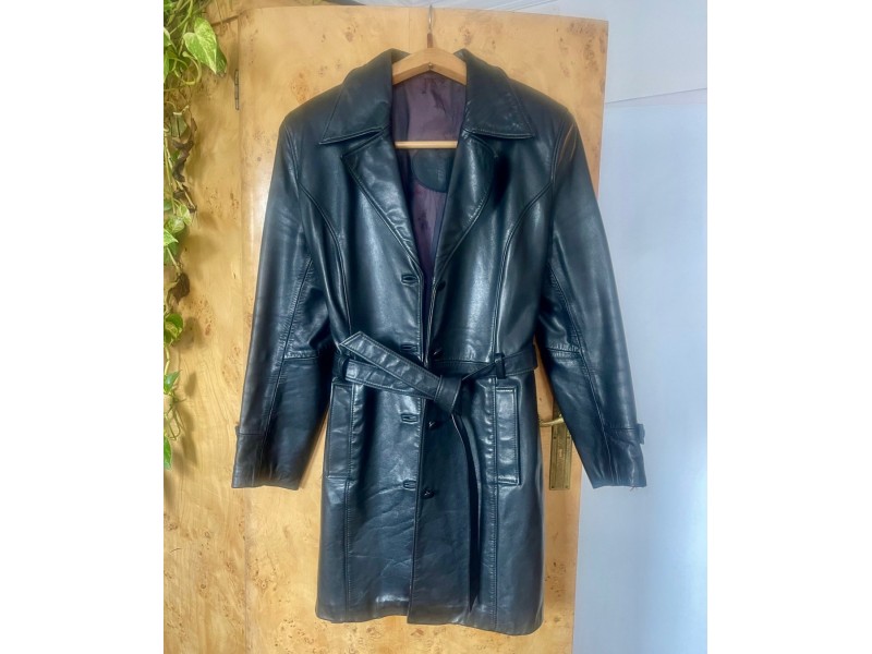 Vintage kozni mantil vel M
