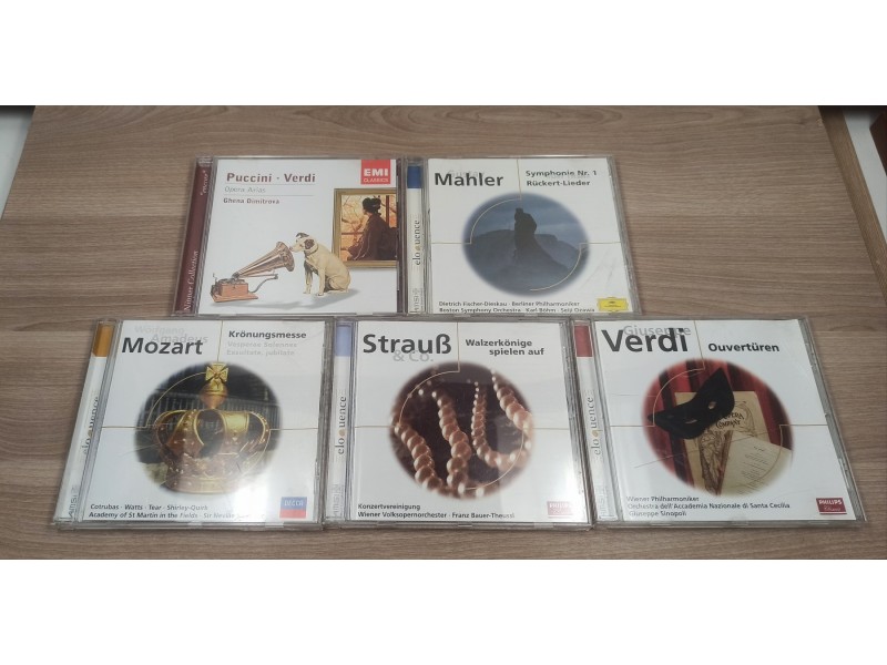 Lot pet CD-ova klasične muzike