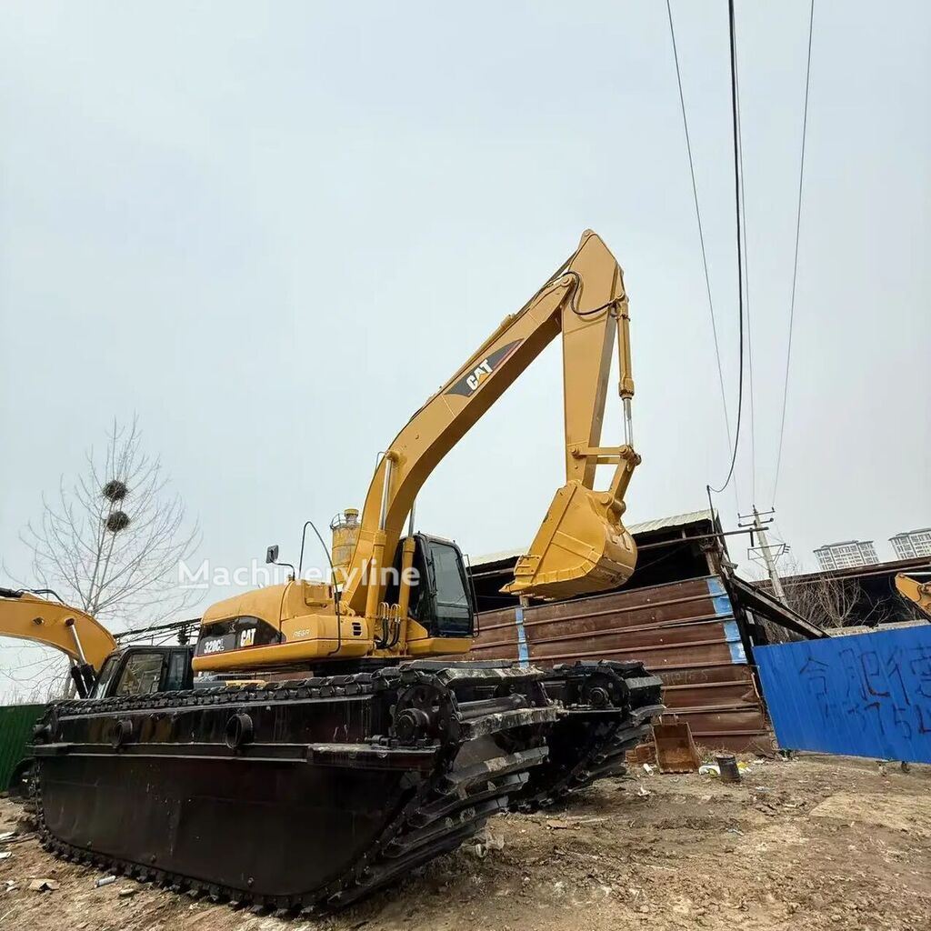 Caterpillar 320cl Excavator with Amphibious Pontoon Undercarriag in bager amfibija