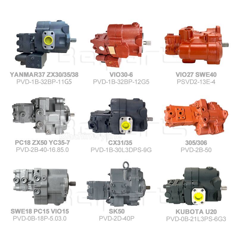 Yanmar VIO30-7 VIO27 SWE18 U20 SK50 hidraulična pumpa za Kubota ZX30 ZX35 ZX38 SWE40 PC18 CX31 bagera