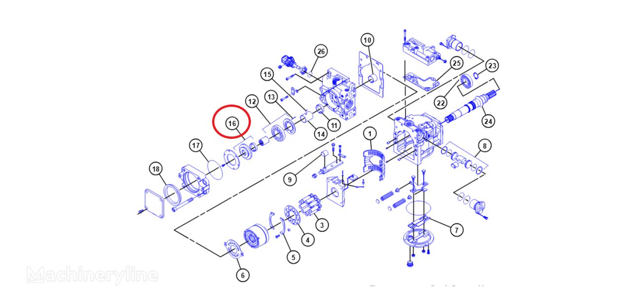 Cover Kit-Charge 1107544 drugi rezervni deo za hidrauliku za Caterpillar CP-563 valjka