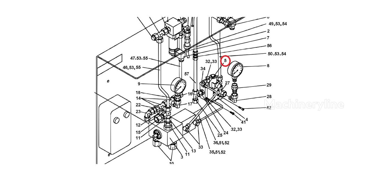 VALVE Caterpillar 5352092 za Caterpillar RH340 6018 6030 6040 6050 6060 bagera