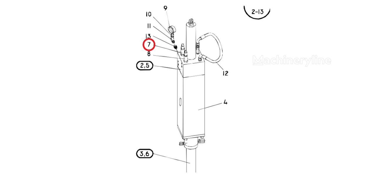 Caterpillar 5347729 hidraulični razvodnik za Caterpillar RH170 RH340 6018 6020 6040 6030 6060 6090 bagera