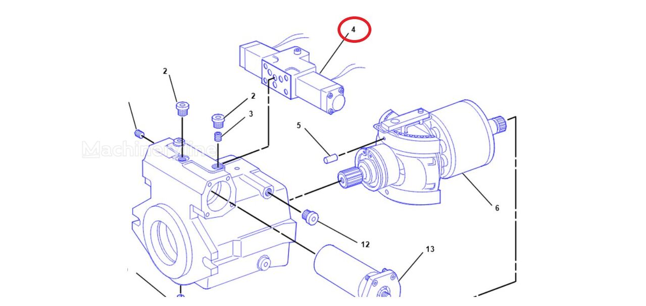 Kit-Pump Control Caterpillar 1281069 za Caterpillar CS-531D CS-573E CP-563C CS-583D valjka
