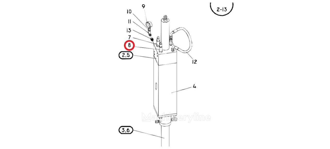 Caterpillar 535-4499 hidraulični razvodnik za Caterpillar RH170 RH340 6018 6020 6040 6030 6060 6090 bagera