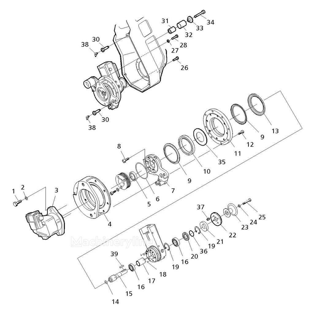 Komatsu 5061834, 3787939 hidraulična pumpa za Komatsu 350, 360, 365, 370 prednjeg utovarivača