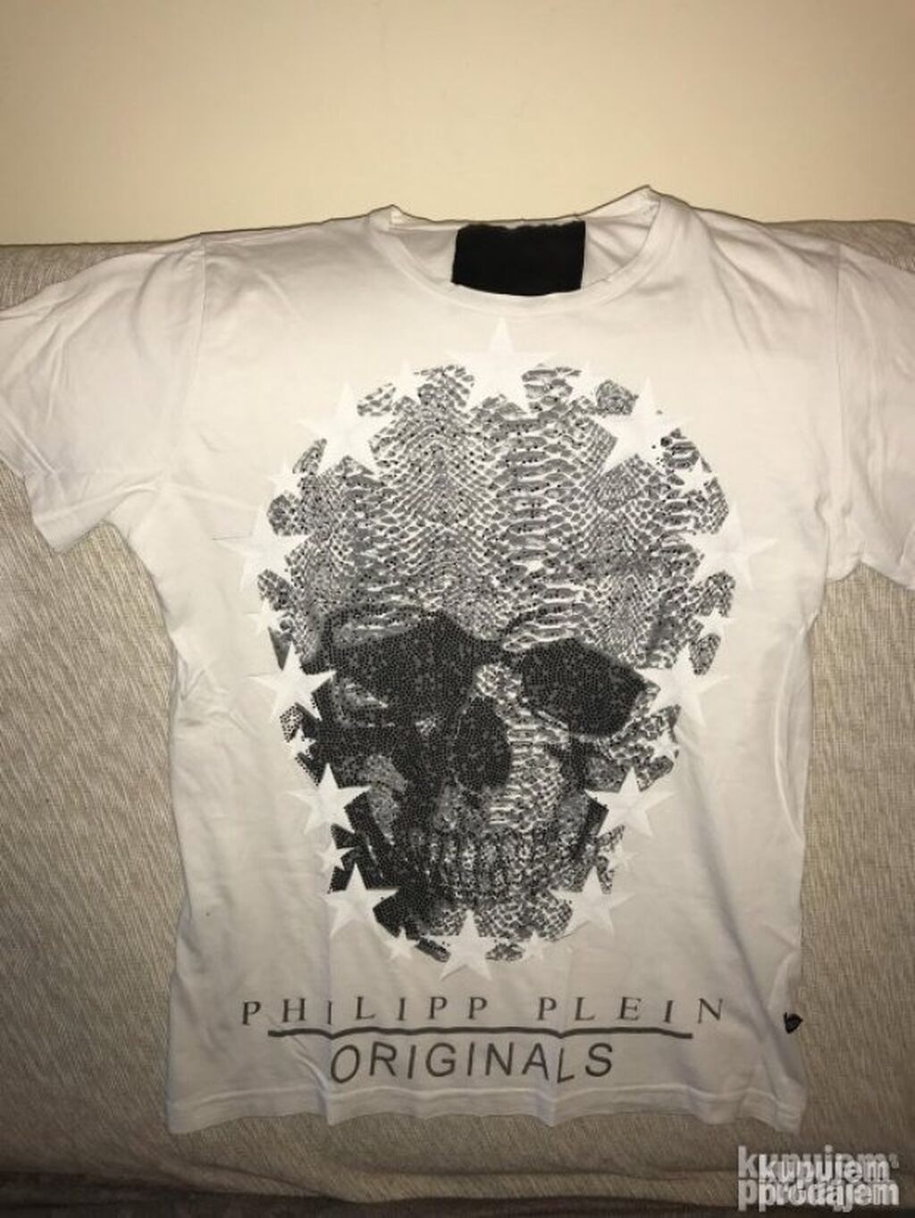 Original Phillip Plein majica M 100% cotton Ramena 45cm duzina