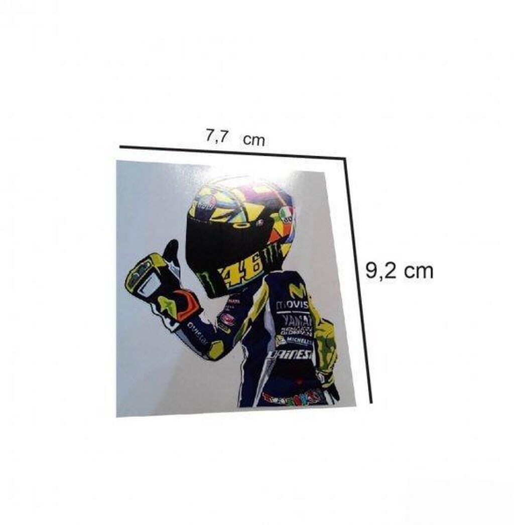 Valentino rossi 46 - nalepnica - 818    opis: samolepljiva nalepnica