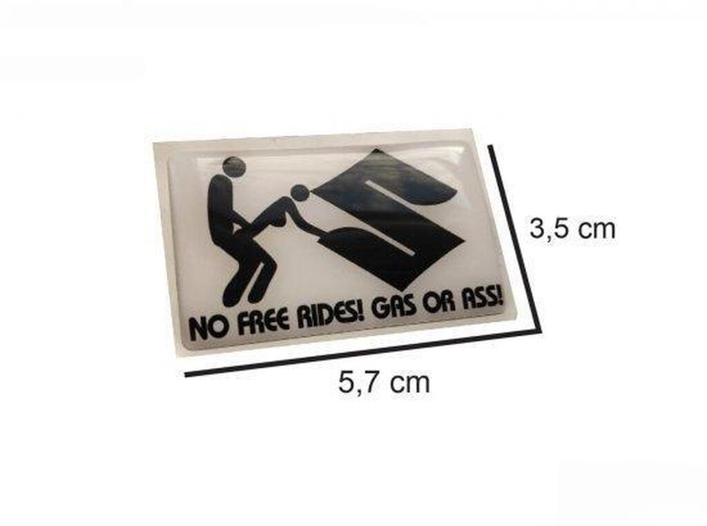 SUZUKI NO FREE RIDES - stiker - 920    Opis: Samolepljivi stiker